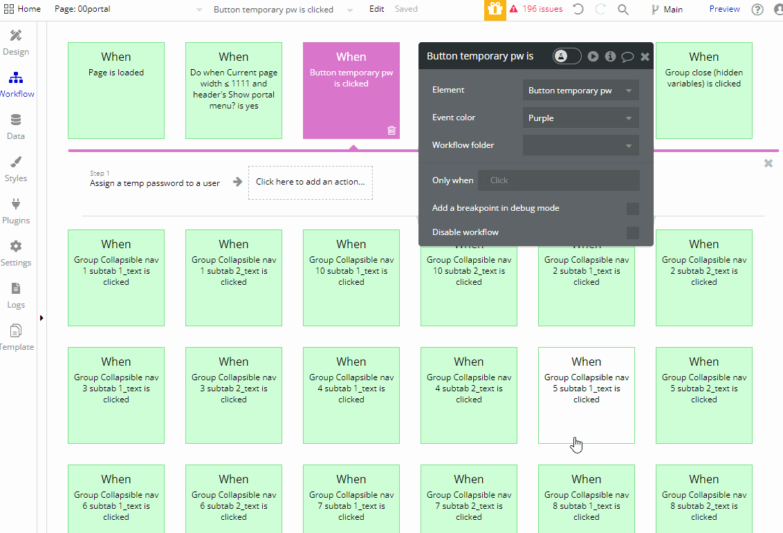 Assign a temporary password data leak bubble app